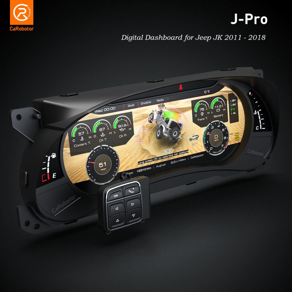Carobotor jeep wrangler JK digital dashboard J Pro