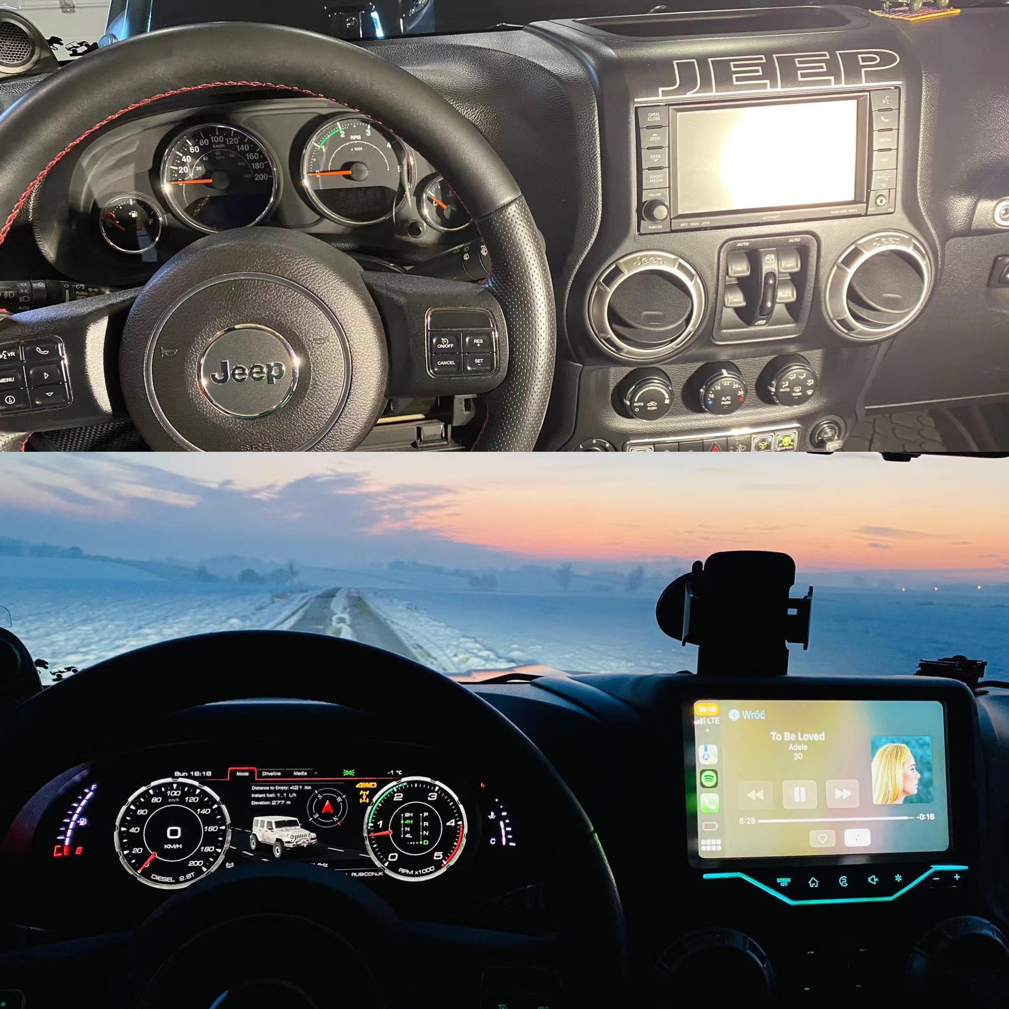 Carobotor jeep wrangler JK digital dashboard J Pro