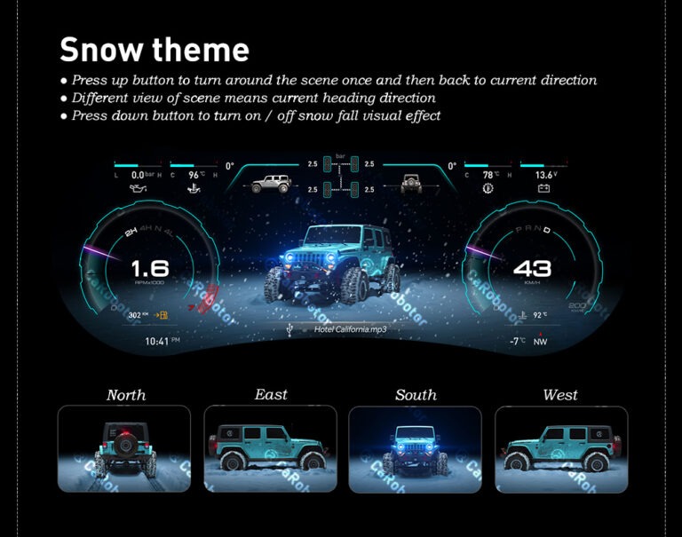 Carobotor jeep wrangler JK digital dashboard J Pro